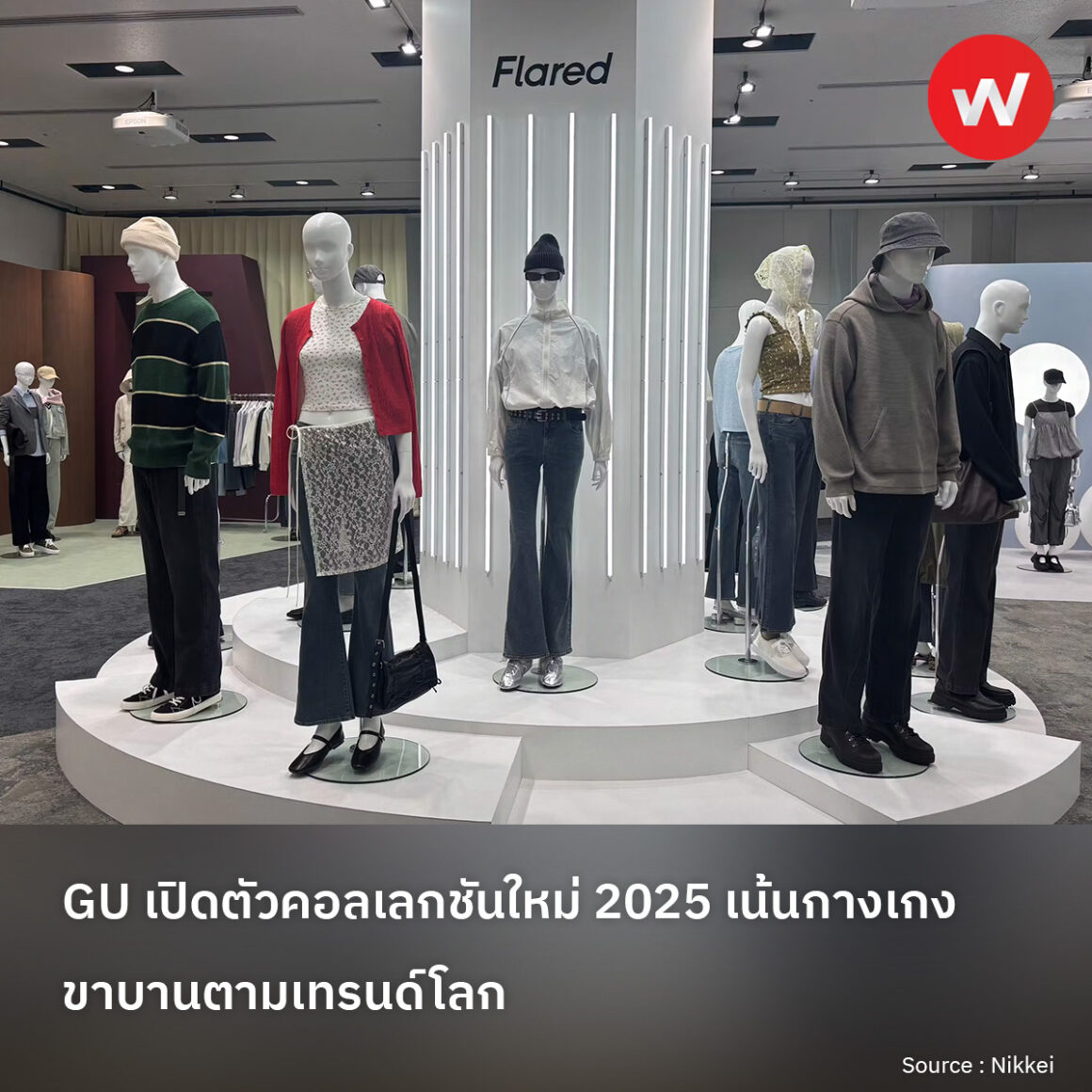 GU เปิดตัวคอลเลกชันใหม่ 2025 เน้นกางเกงขาบานตามเทรนด์โลก - WABIZ