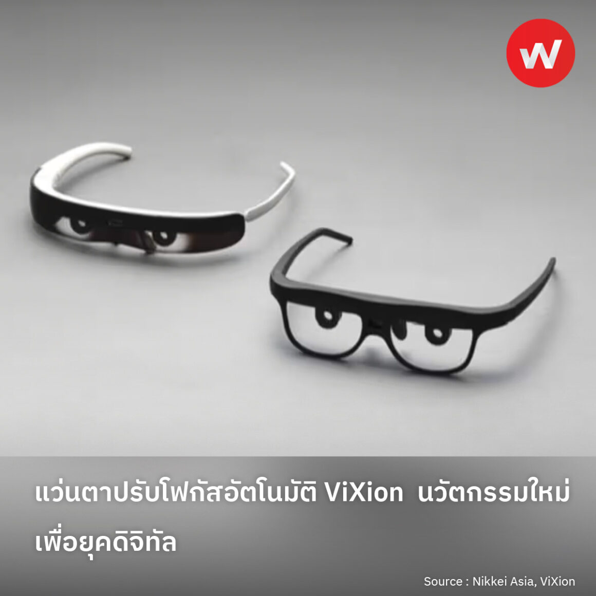 แว่นตาปรับโฟกัสอัตโนมัติ ViXion นวัตกรรมใหม่เพื่อยุคดิจิทัล - WABIZ